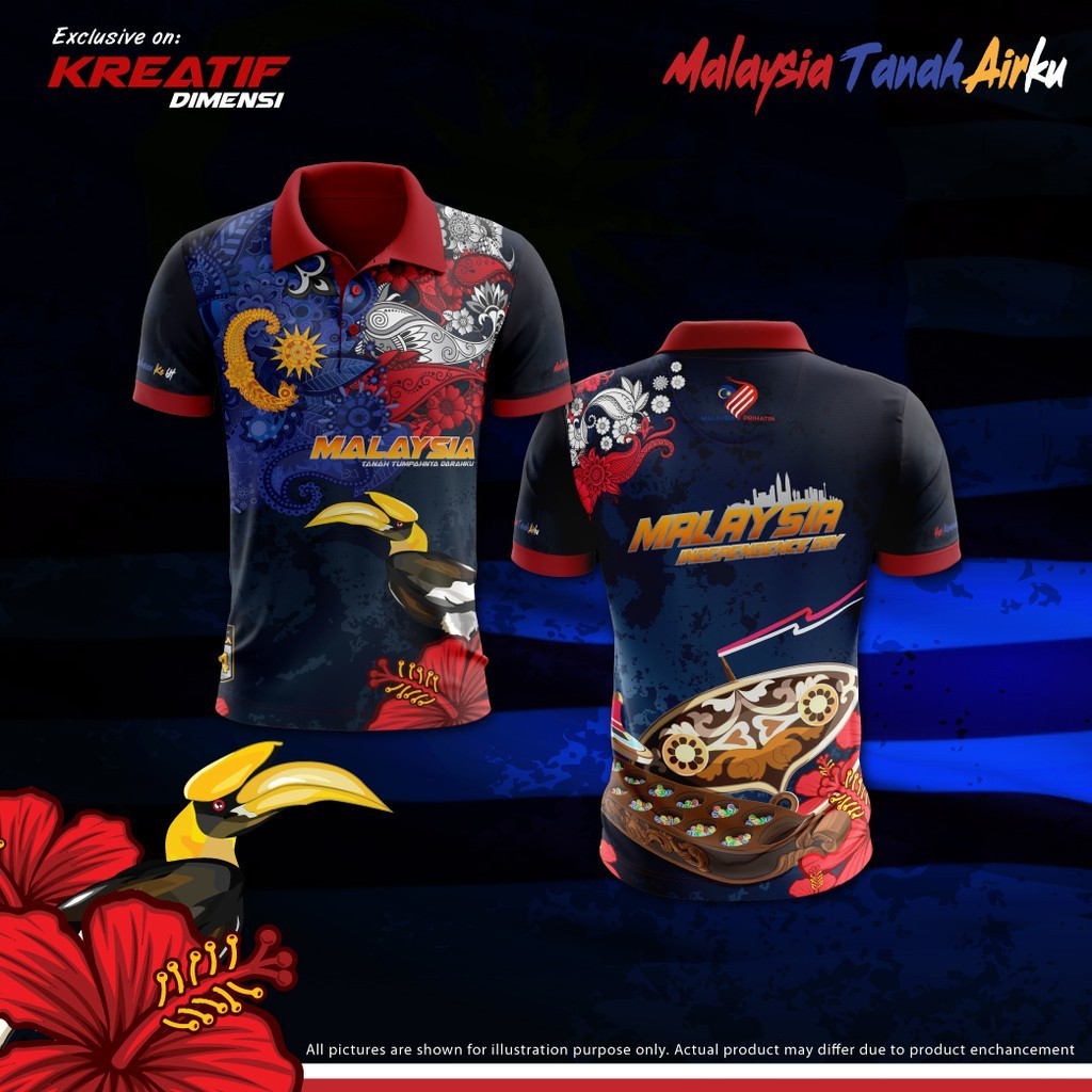 Merdeka tshirt merdeka 64 merdeka 2021 unisex sublimation tshirt ...