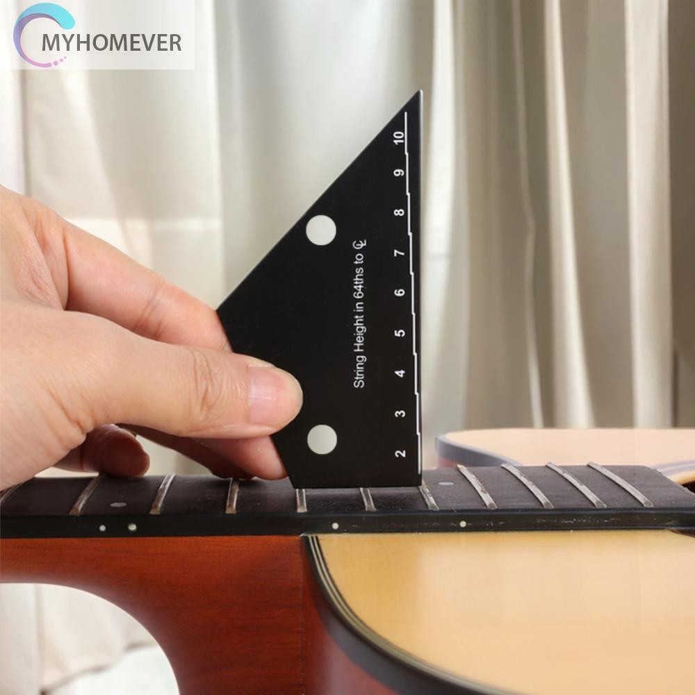 Stainless Steel String Height Gauge Fret Rocker for Guitar Bass Neck ...
