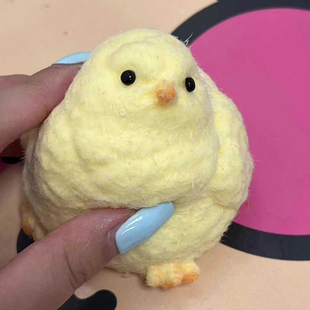 【MM】Handmade Taba Squishy Chick,Handmade Silicone Chicks Stress Relief ...