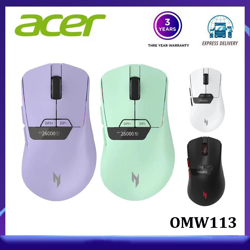 acer OMW113 Lightweight 3-mode wireless dual 8K Gaming Mouse Office ...