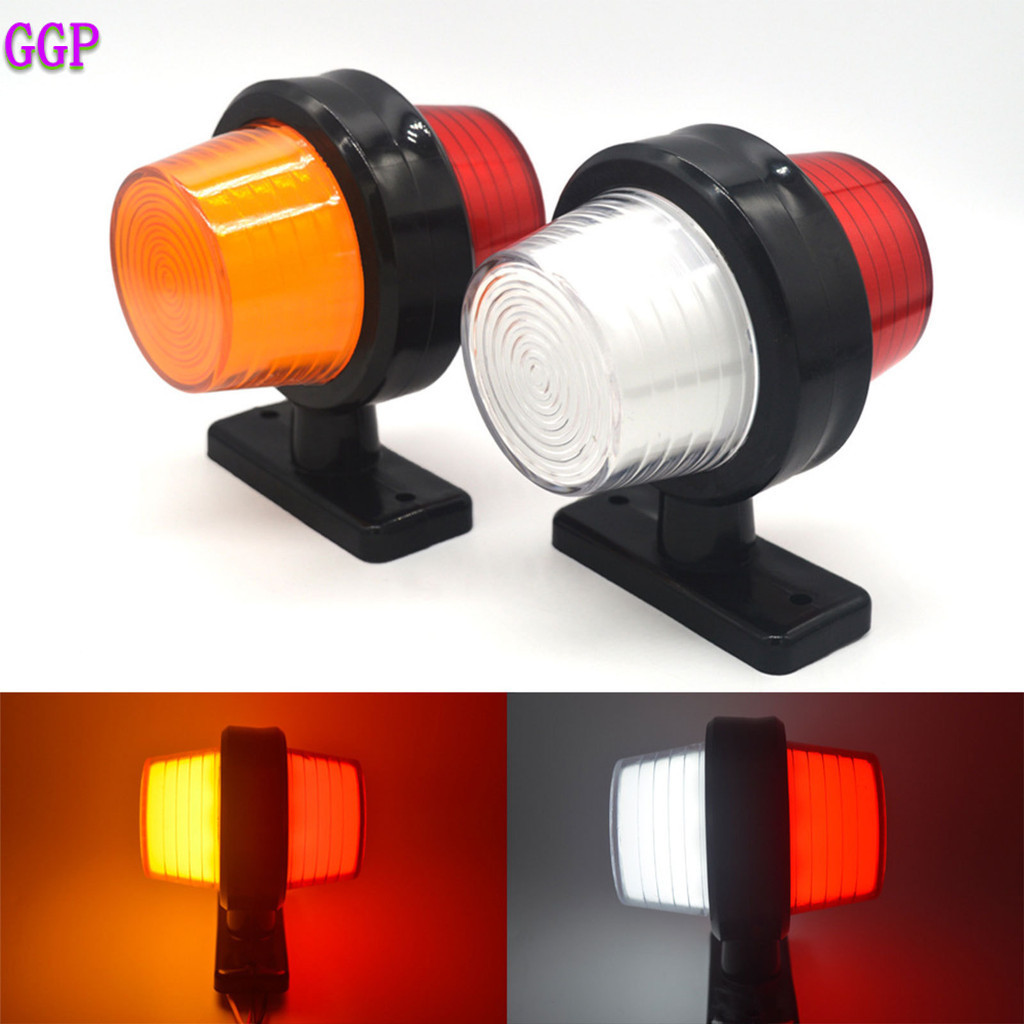 FZ 2Pcs 12V-24V Truck Lights Trailer Lamp Tail Light for Truck Side ...