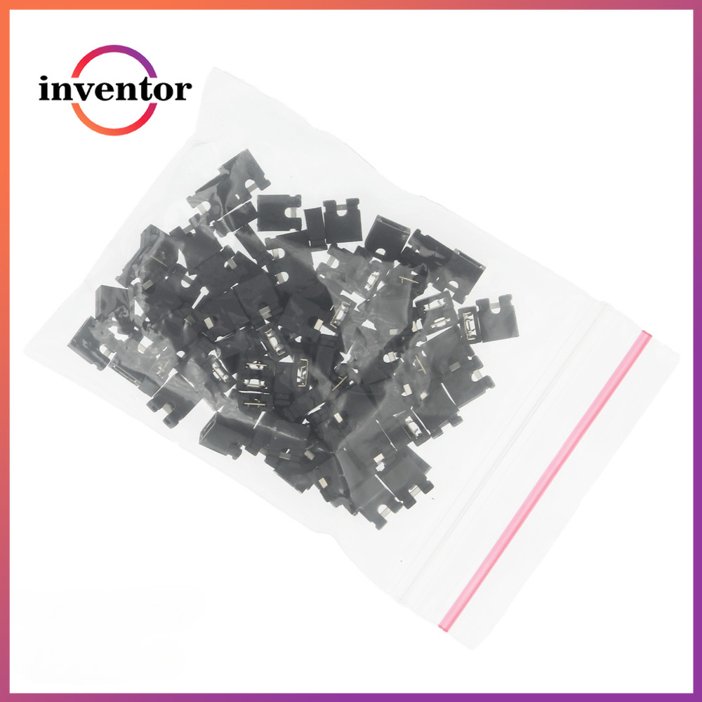 100PCS Pin Header Jumper Blocks Connector 2.54MM For 3 1/2 Hard Disk ...