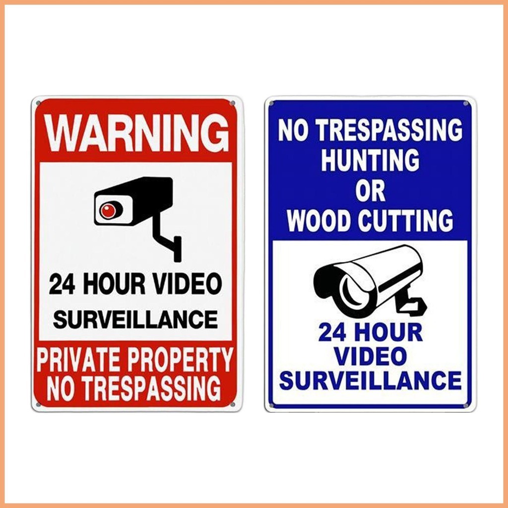 Home Security Signs Outdoor Warning Sign Heavy Duty Security Signs for ...