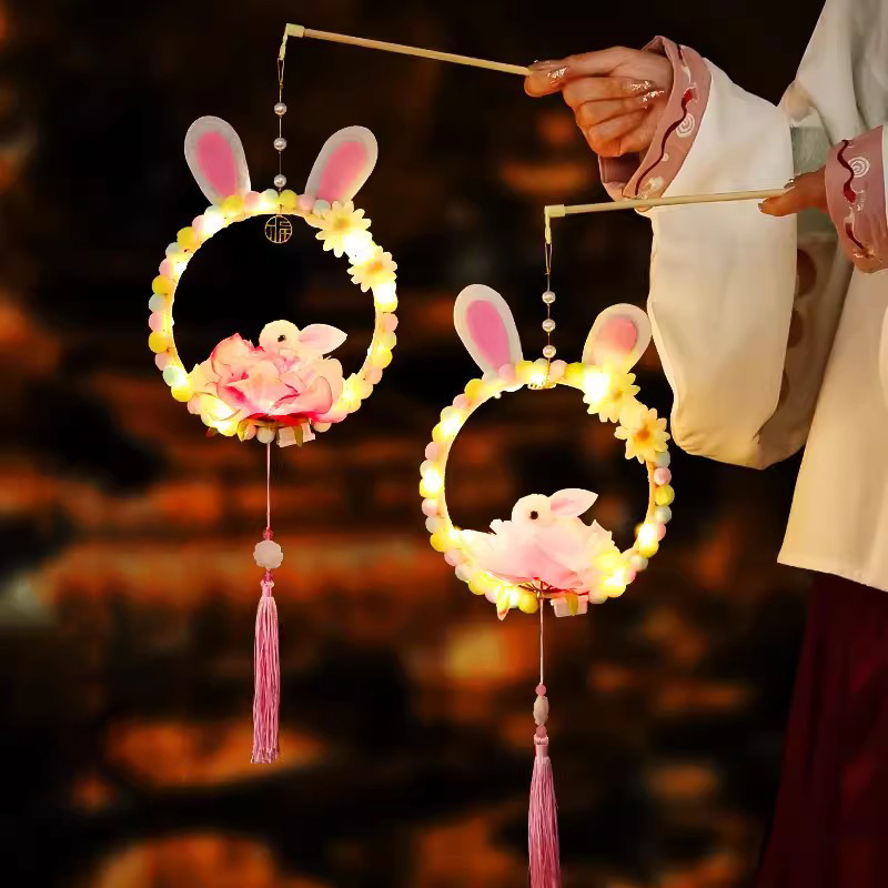Mid-Autumn Festival Lantern 2025 Warm Rabbit Lantern Handmade Diy ...