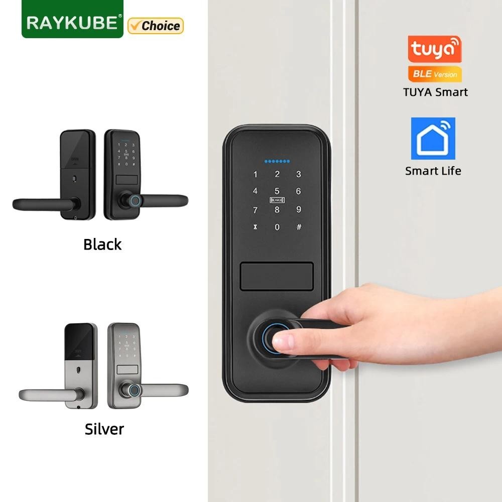 RAYKUBE P13 Smart Biometric Fingerprint Door Lock Electronic Door Lock ...