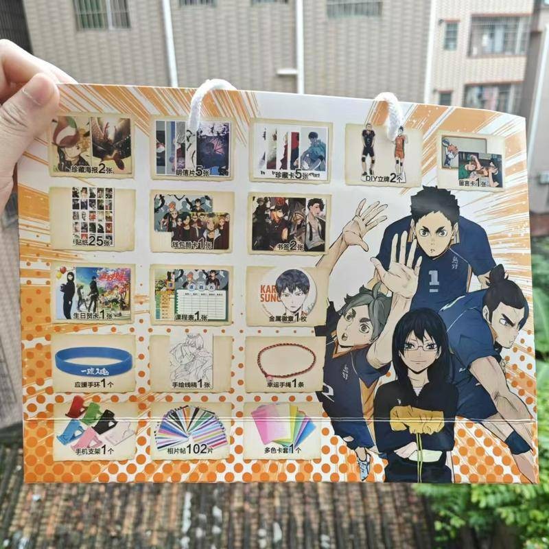Haikyuu Anime Lucky Gift Bag Cartoon Hinata Shoyo Oikawa Tooru Kozume ...