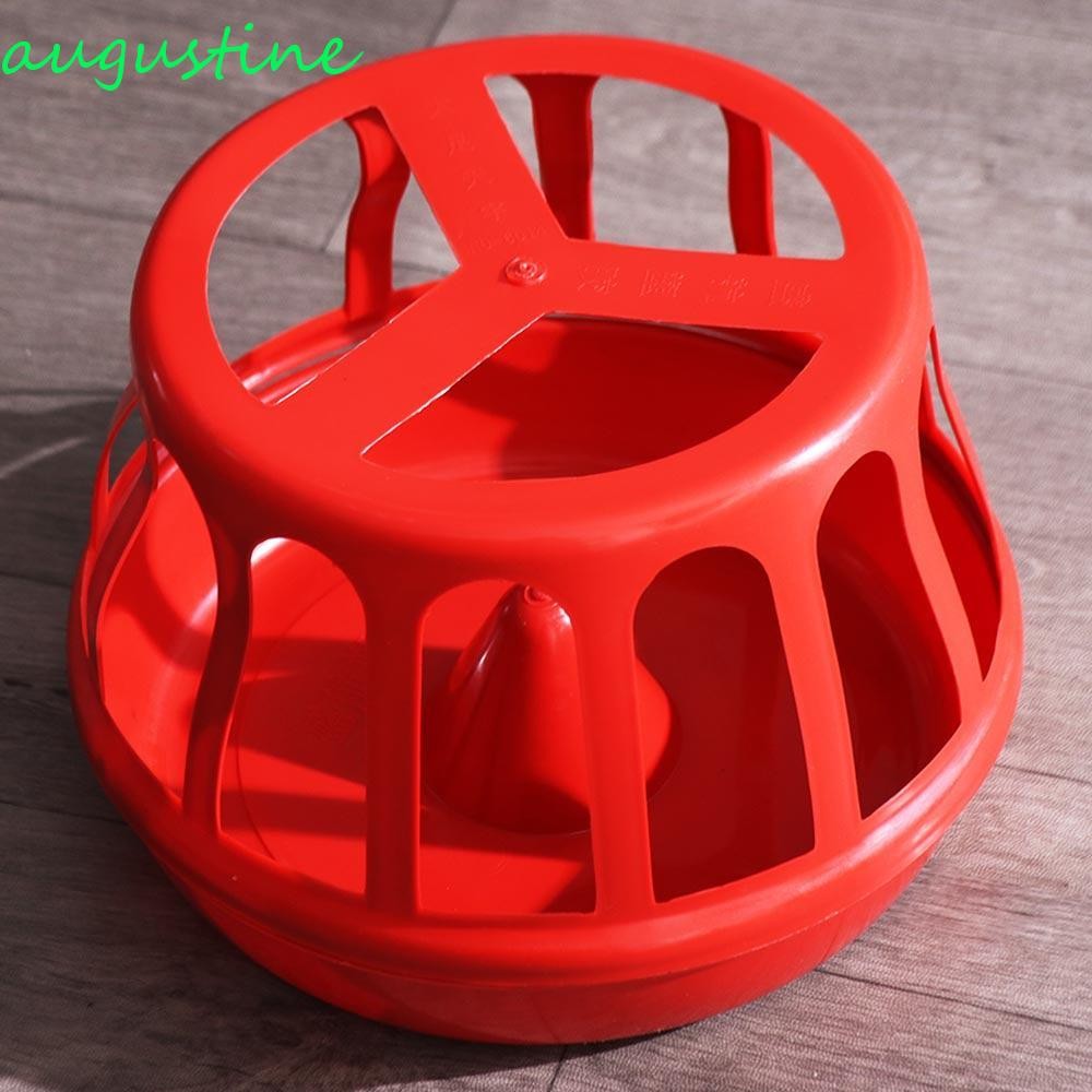 AUGUSTINE Chick Feeding Bucket, Plastic Anti Rollover Chicken Feeding ...