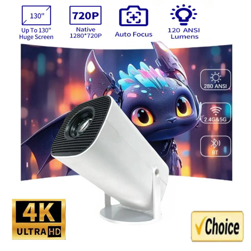 P30 Smart Mini Projector Android 11 WiFi6 Support 4K 1080P BT5.0 ...