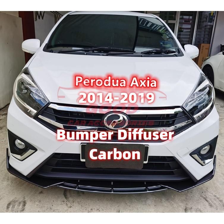Perodua Axia 2014-2019 Front Bumper Diffuser Lip Wrap Angle Splitters ...