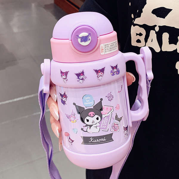 botol air tahan sejuk kuromi botol air tahan sejuk Cawan termos comel kanak-kanak kulomi periuk ...