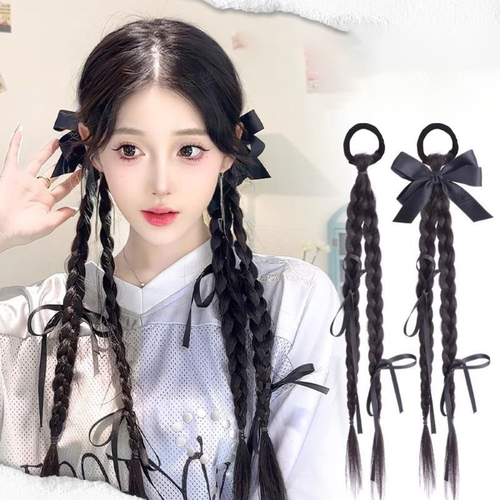MIU Girl Playful Double Boxing Braid Wig Back/Side of The Head Natural ...