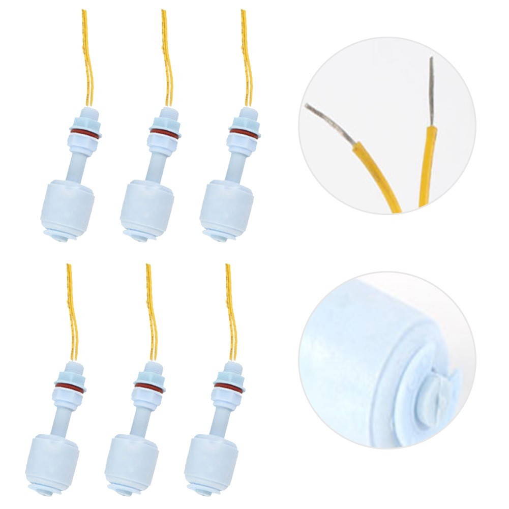6pcs Plastic PP Level Switch Plastic Float Switch Water Level Probe ...