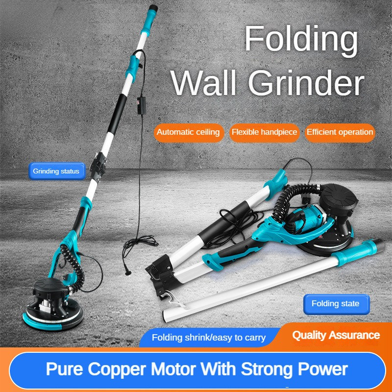850W Foldable Electric Grinder High Power Wall Putty Smoothing Machine ...