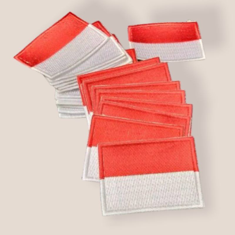 MERAH Embroidered BEDGE EMBROIDERED ATTRIBUTES EMBLEM PATCH INDONESIAN ...