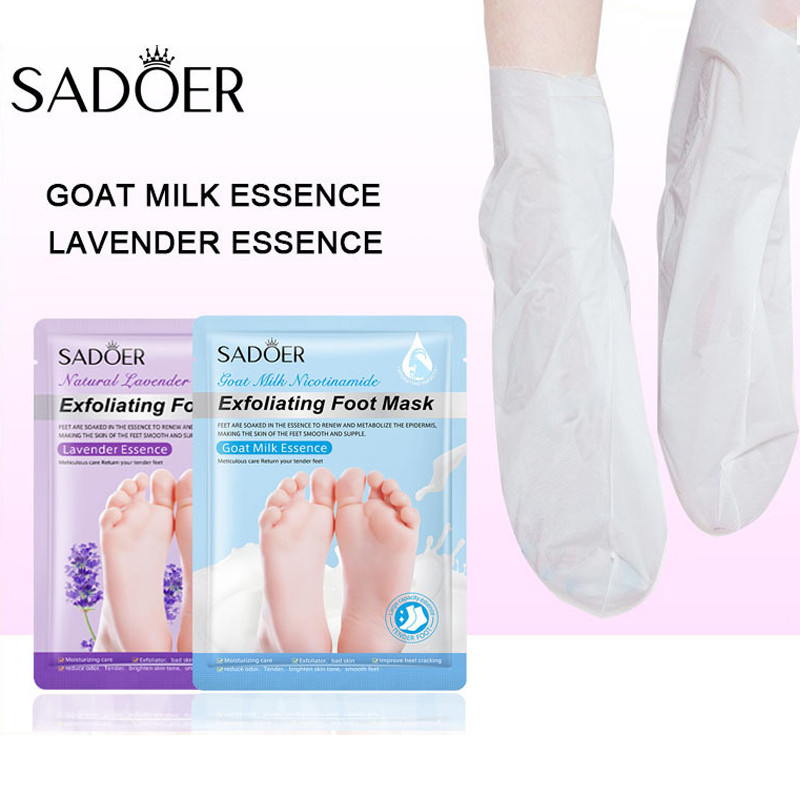 SADOER Goat Milk Lavender Foot Mask Niacinamide Foot Mask Hydrating ...