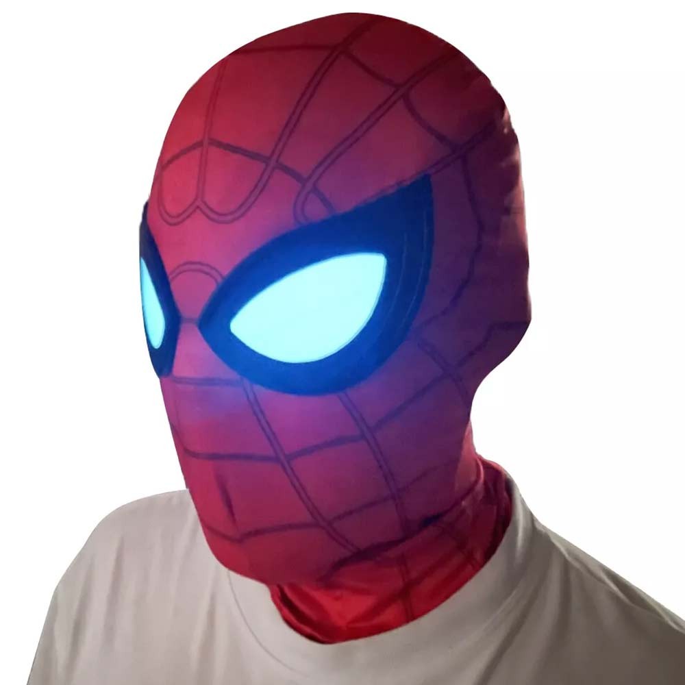 Kids Spider-Man Mask Cosplay Costume Spiderman Light Up Face Mask ...