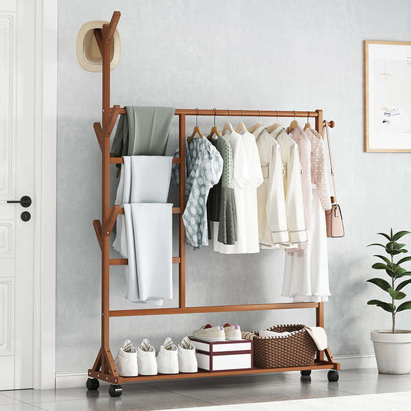 hanger baju clothes rack clothes hanging rack Rak kot ringkas, rak ...