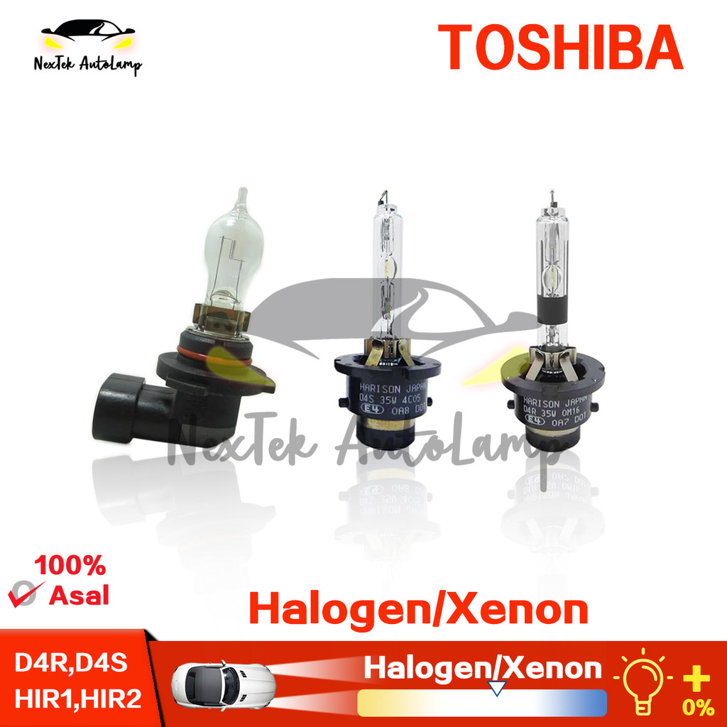 TOSHIBA HIR1 HIR2 D4R D4S 12V 4300K Halogen Headlight Lamp and Xenon ...