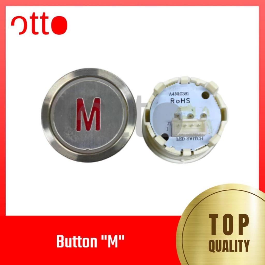 Elevator Button "2" "3" "4" "M" RoHS A4N10381 / A4J10382 A9 W/O BRAILLE ...