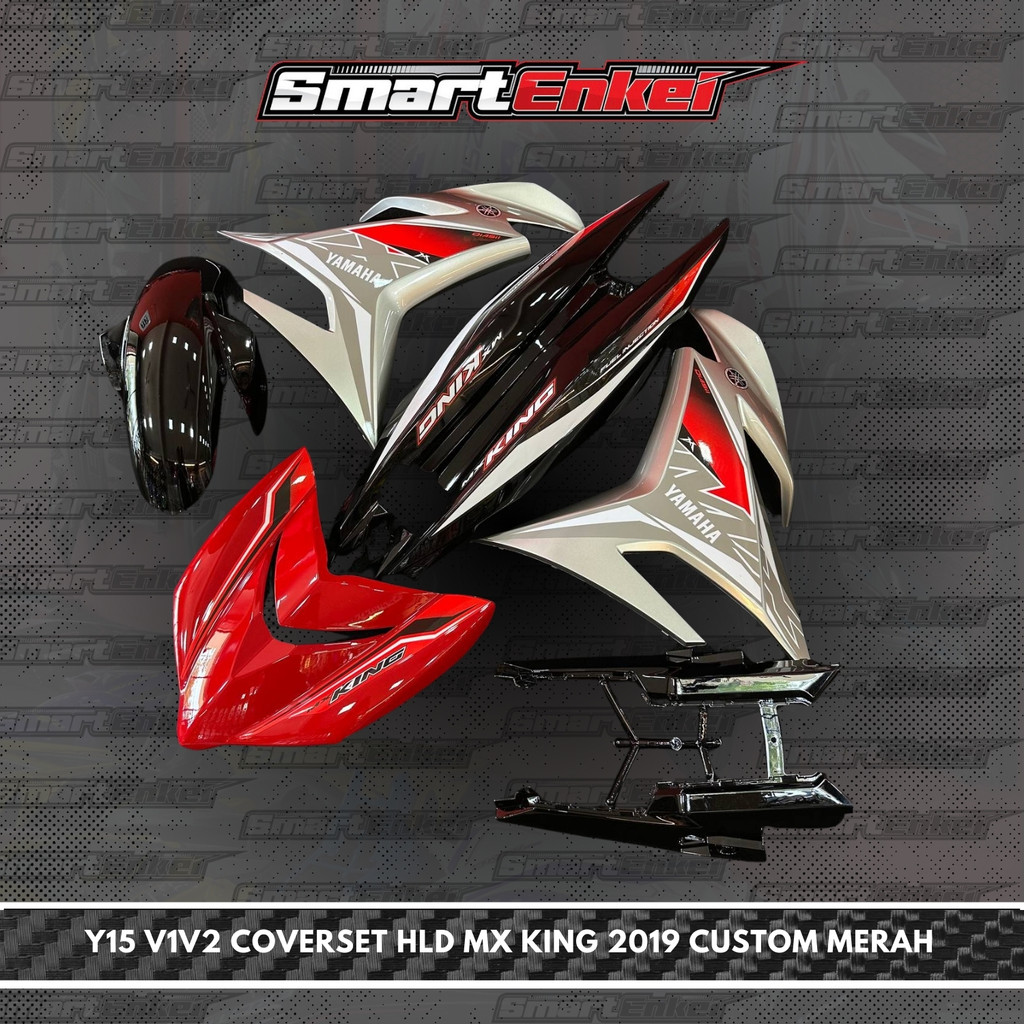 COVERSET Y15 V1/V2 HLD MX KING 2019 MERAH CUSTOM | Shopee Malaysia