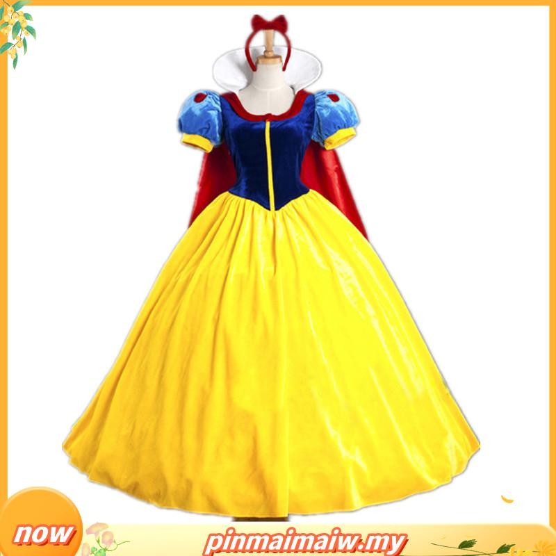 Adult Snowwhite Princess Dress Queen Costume Fairy Tale Character ...