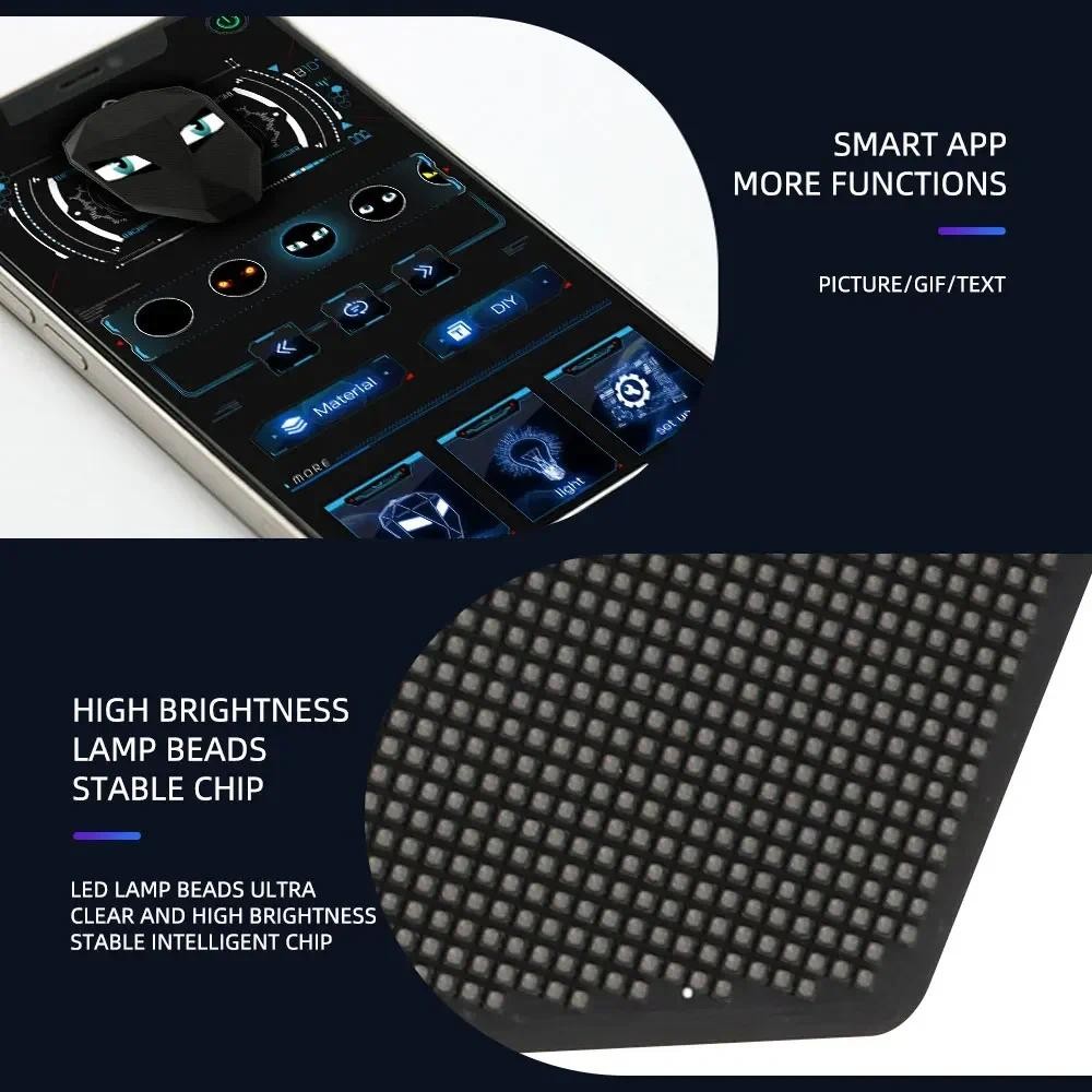 5V/12V Blinking Eyes LED Display Panel Eagle Eyes Winking Screen APP ...