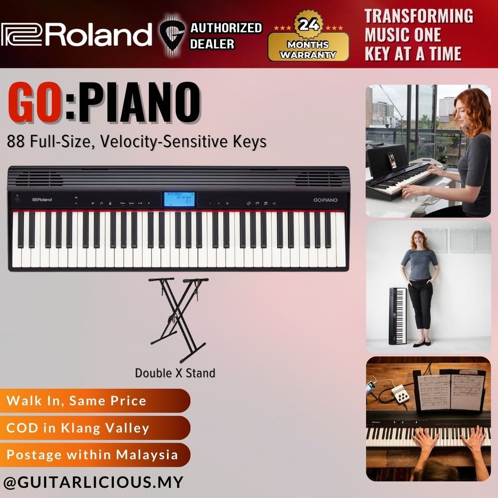Roland GO:PIANO 61-Keys Digital Piano for Beginner ( RolandGO-61 / GO-61P / Roland:GO ) | Shopee ...