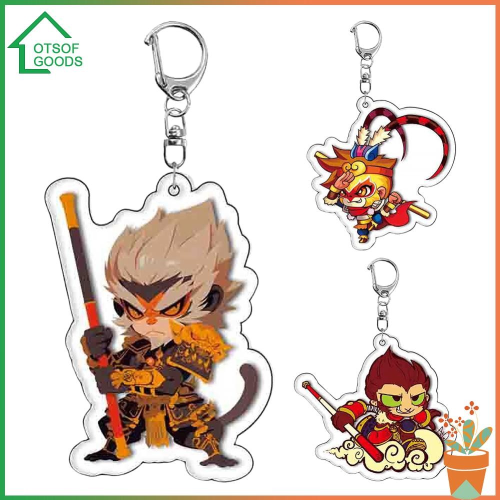 lotsofgoods Chinese Action Game WuKong Keychain Acrylic Sun Wukong Car ...