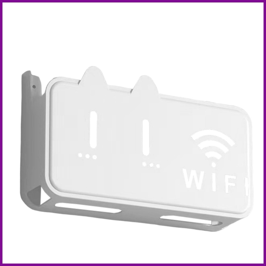 Cable Box Wall Mount Acrylic Back Adhesive Wall Mount Router Holder ...