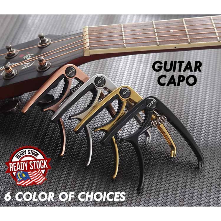 Guitar Capo Aluminium Alloy Metal Quick Change Clamp Key Acoustic ...