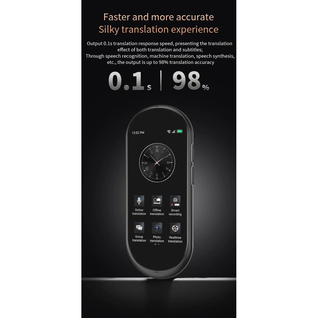 A10 Voice Translator 4.1inch Chat GPT Multi-Language 4G SIM Intelligent ...