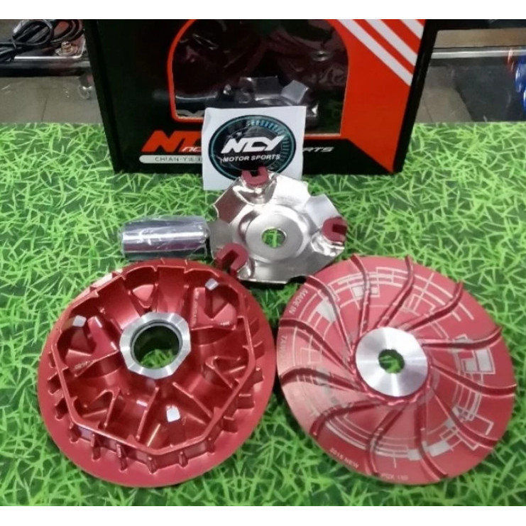 ( BERRY RED ) N-20 NCY RACING SCOOTER TEFLON RACING CVT PULLEY SET ...