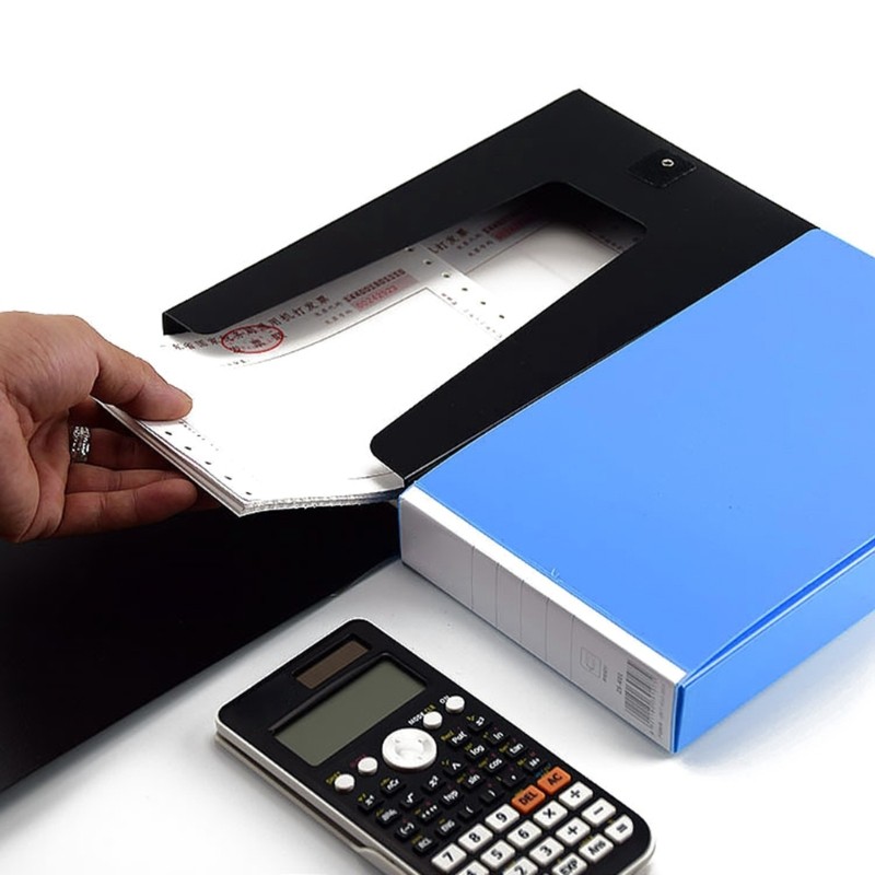 SA 2Pieces Receipt Folder Small File Receipt Box Plastic Receipt ...