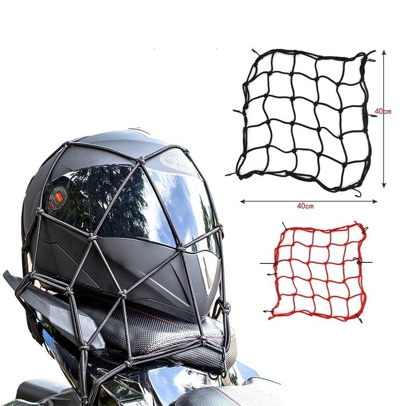 30cm 40cm Motorcycle Helmet Net Mesh Storage Cargo Net Motorcycle ...