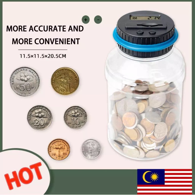Tabung digital kira duit syiling tabung budak simpan duit Digital ...