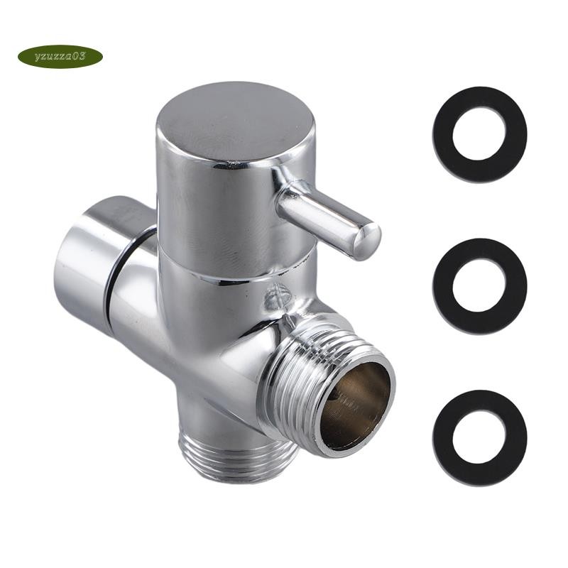 Brass Metal Shower Arm Diverter Valve 3 Way Water Separator 20mm Shower ...