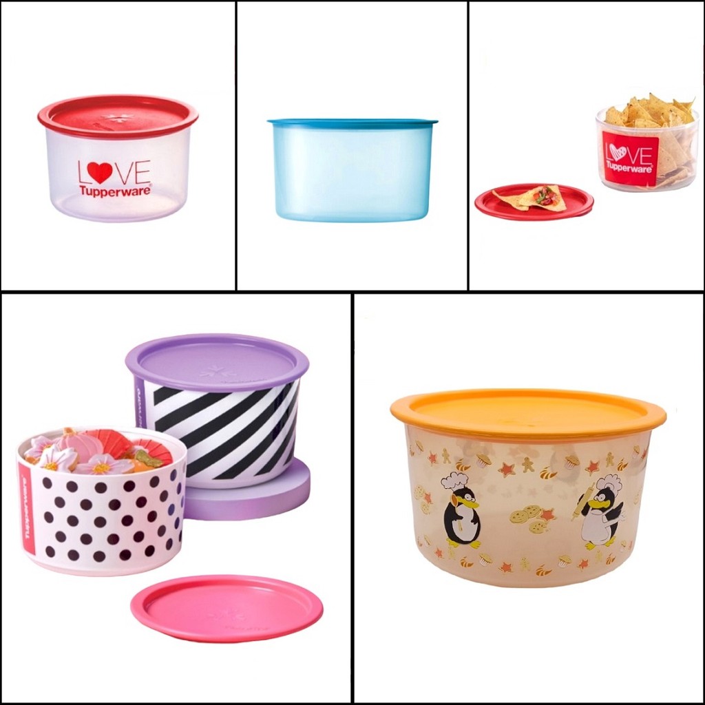 Tupperware Love / Dots / Stripes One Touch Topper (1pc) 950ml/940ml ...