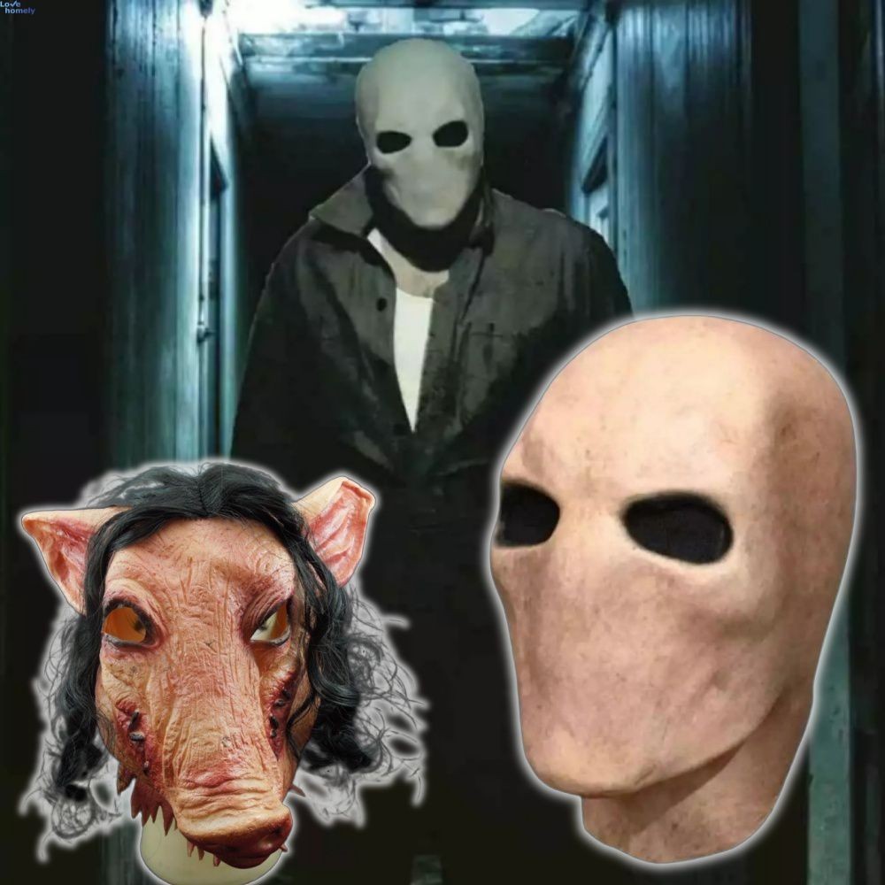 New Alien Mask Halloween Alien Mask Latex Headgear Horror Faceless Man ...