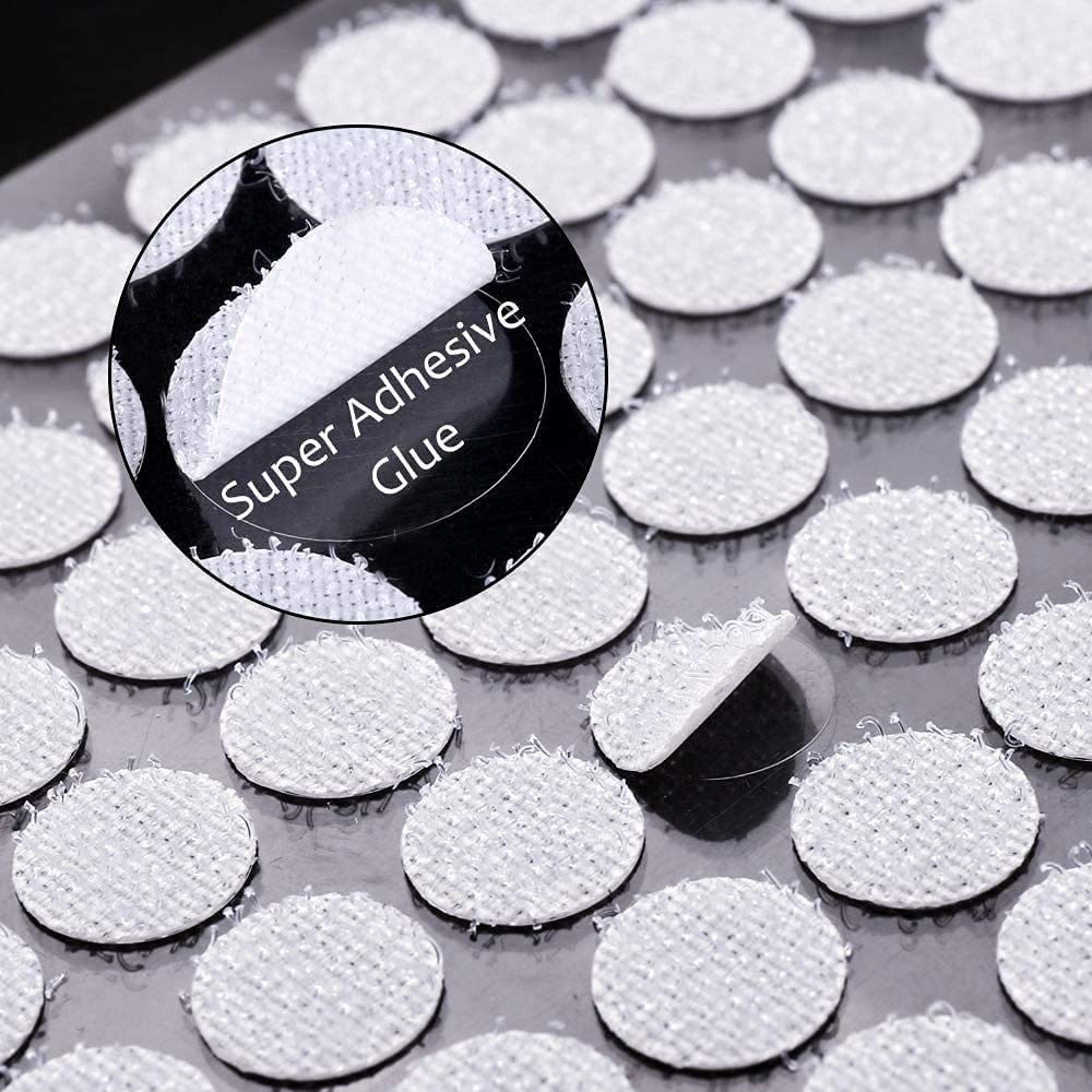 [10mm] 500 Pairs Velcro Adhesive Round Double Side Sticker Sticker ...