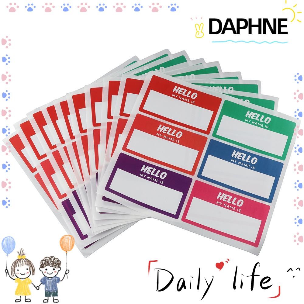 DAPHNE-HOME Name Tags, Hello My Name is Self-Adhesive My Name is ...