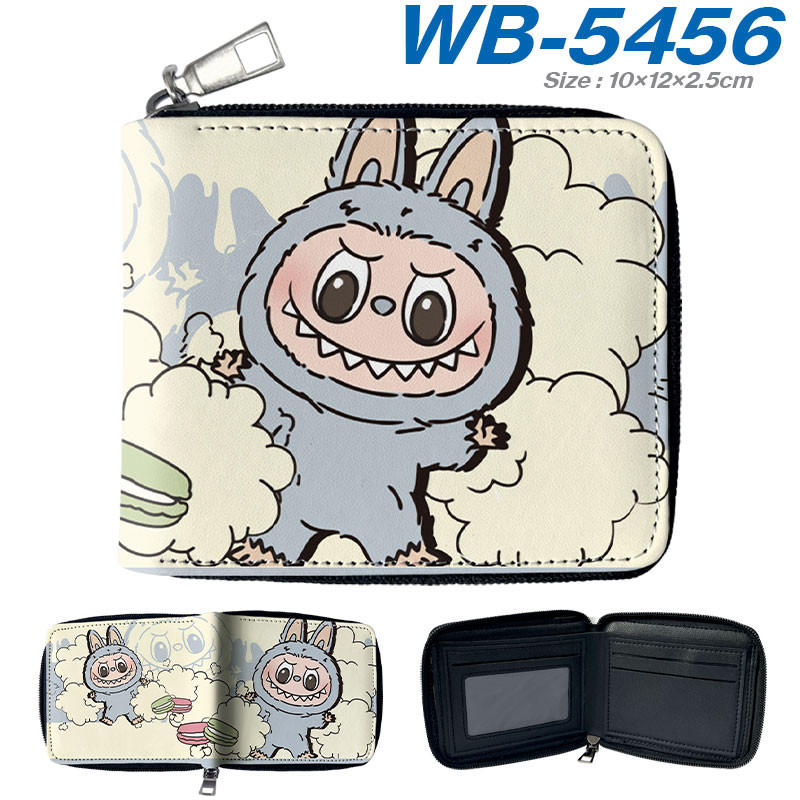 Labubu Color 3D Cartoon Student Short Casual Card Wallet Boy and Girl ...
