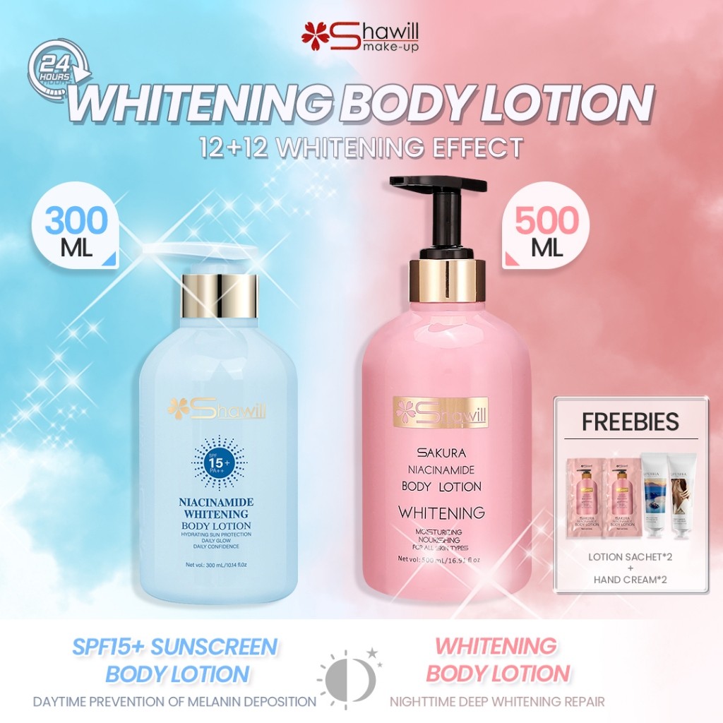 Shawill Niacinamide Whitening Body Lotion With SPF35++ Lotion Moisturizing Skin Care Repair ...