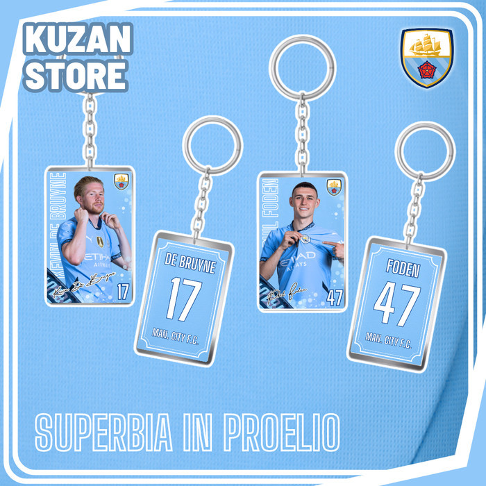 GANTUNGAN Manchester City 2024/2025 Ganci / Man Player Keychain. City ...