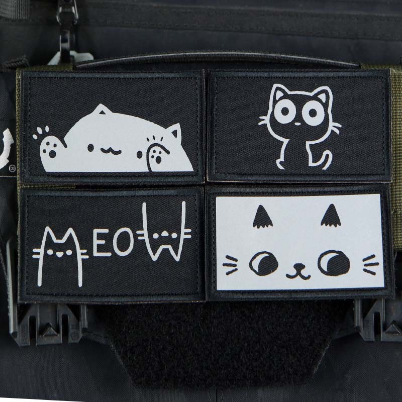 【Customized】Cartoon Cute Cute Big Eyes Cat Morale Chapter3D Velcro ...