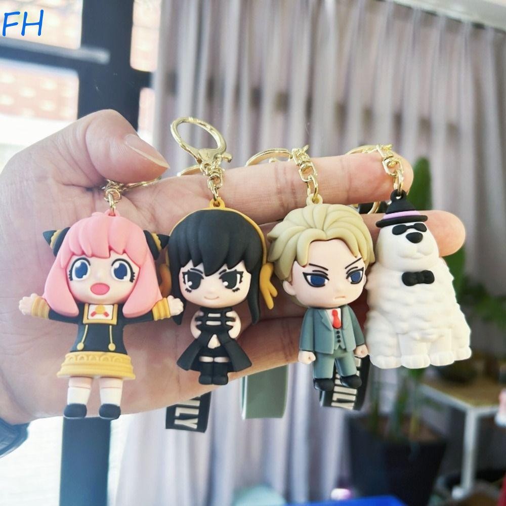 FENGHA Cartoon Figure Keychain, Spy X Family Loid Forger Miniature ...