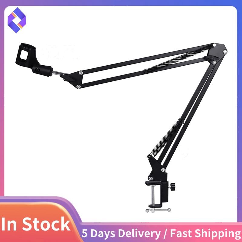 Boom Arm Microphone Stand Telescopic Lazy Stand Adjustable 360 ...