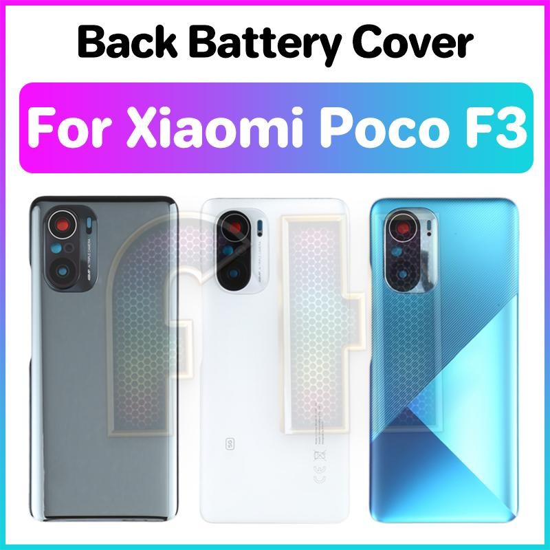Back Battery Cover Glass Housing For xiaomi poco f3 Door Back Battery ...
