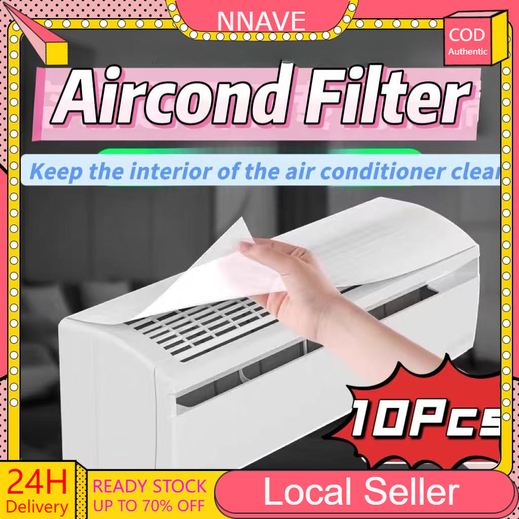 10Pcs Air Conditioning Filter Cotton Air Inlet Filter Screen Dust Air ...