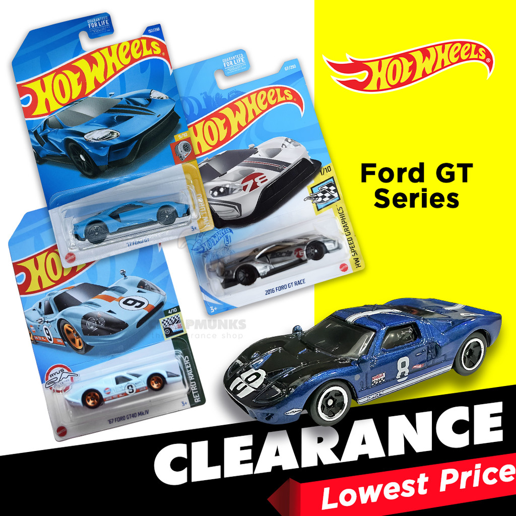 Kereta mainan diecast HOT WHEELS MATCHBOX Ford GT Series 1:64 Original ...