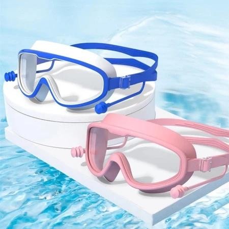 Large Frame HD Swim Goggles Waterproof Anti Fog Swimming Glasses For ...